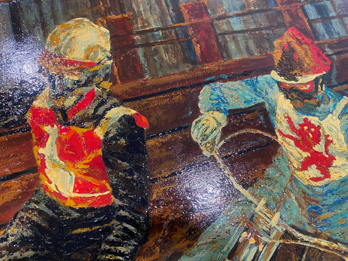 Gordon Guasco Nigel Boocock Fine Art Original Painting by Ron Burton ...