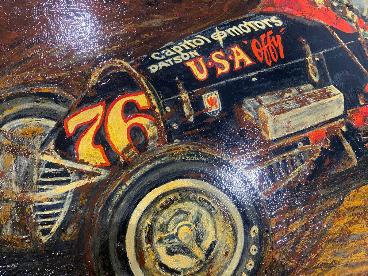 Bob Tattersall Fine Art Original Painting by Ron Burton – Speedway Star